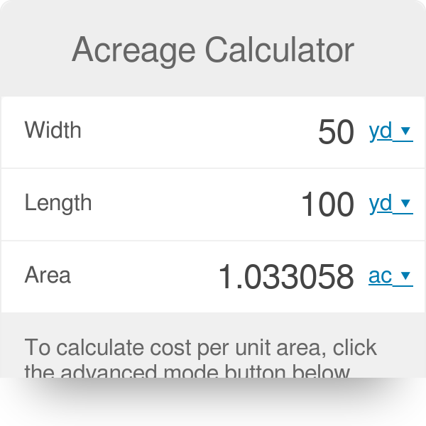 Acreage Calculator Omni Acreage Calculator Omni