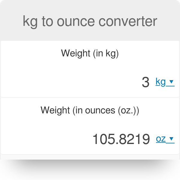 Ounces Ounces