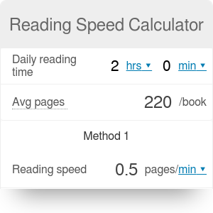 Reading Speed - Omni Calculator