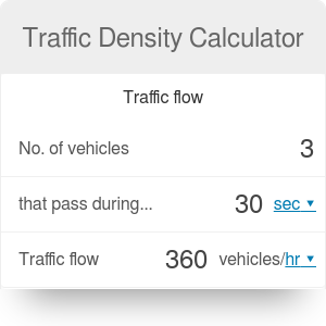 Traffic Density Calculator - Omni