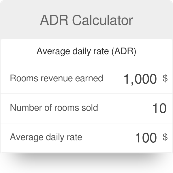  sszeolvad Az Idegen Sinis How To Calculate Average Room Rate Hotel 