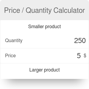 Price Per Unit Calculator - Omni