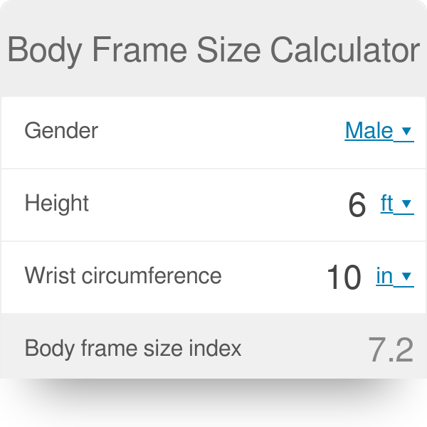 35 Large Frame Bmi Calculator