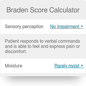 Braden Score Calculator - Omni