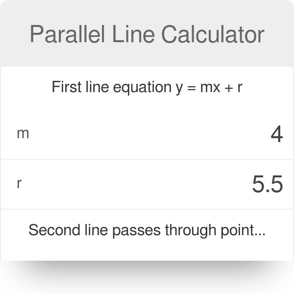 Write Equations Of Parallel And Perpendicular Lines Calculator