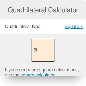 Quadrilateral Calculator
