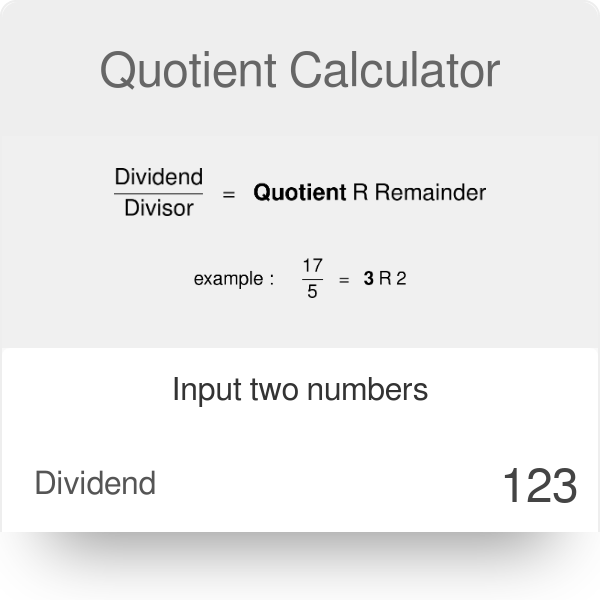 Quotient In Math MeaningHippo