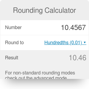 Rounding Calculator - Omni