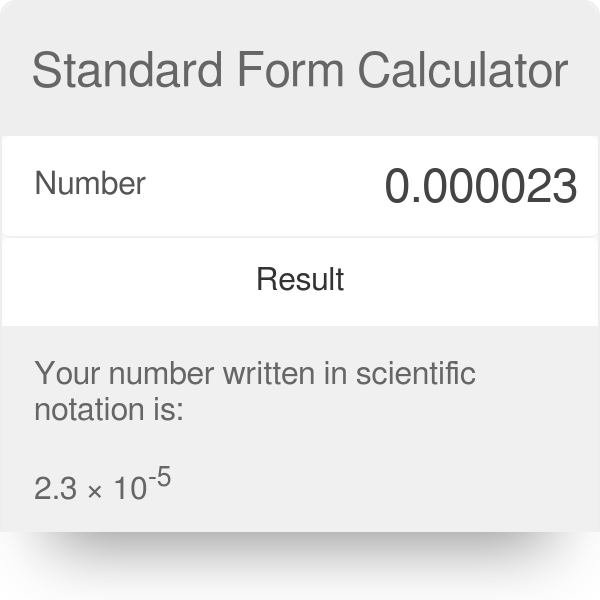  What Does Standard Form Mean MeaningHippo