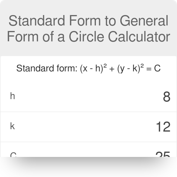 Standard Form Equation Definition