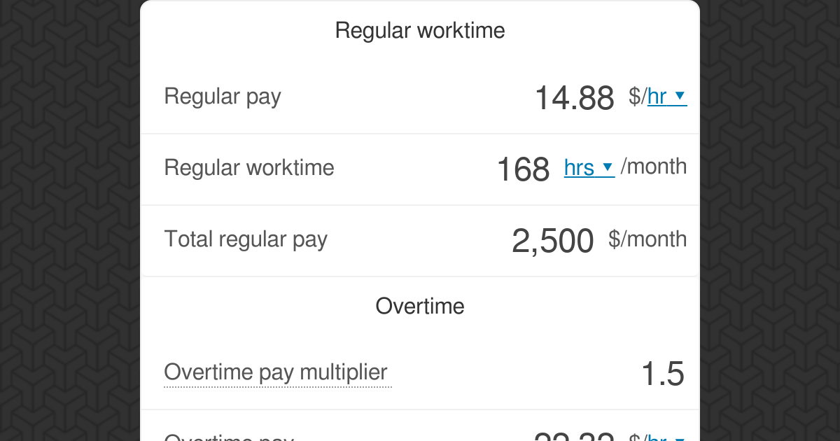 Overtime Calculator Omni Overtime Calculator Omni