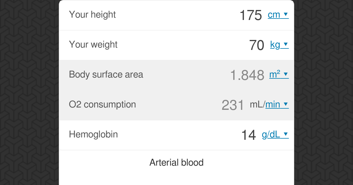 Cardiac Output Calculator - Omni
