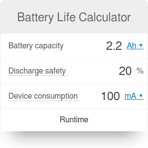 Battery Life Calculator - Omni