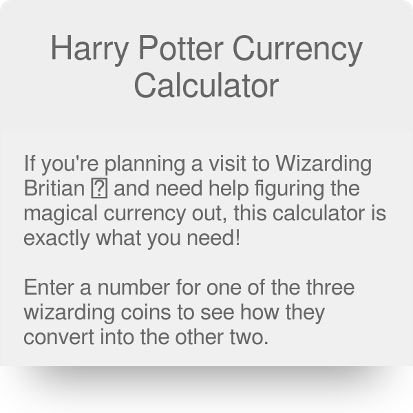 Harry Potter Currency Explanation 1$ The Official Banknote Of HARRY