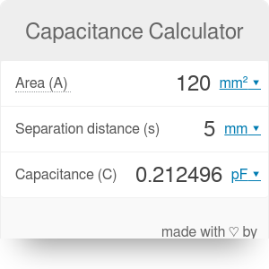 Capacitance Calculator
