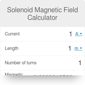 Solenoid Magnetic Field Calculator