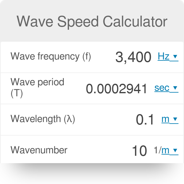 27 Speed Of A Wave Calculator MohidMitchum