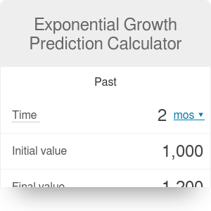 Exponential Growth Prediction Calculator - Omni